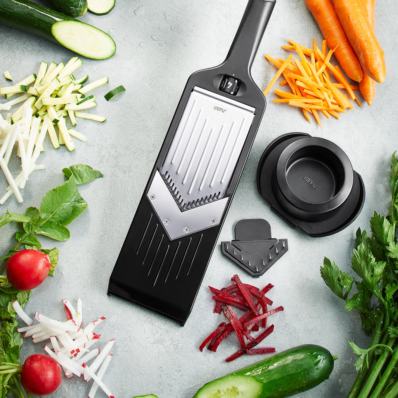 Mandoline compacte | 3 Jahre Garantie | Pro-Idee